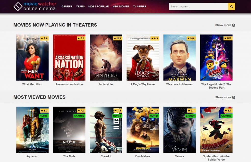 6 Sites de Streaming de film comme Crackle - 2021 | Site Comme