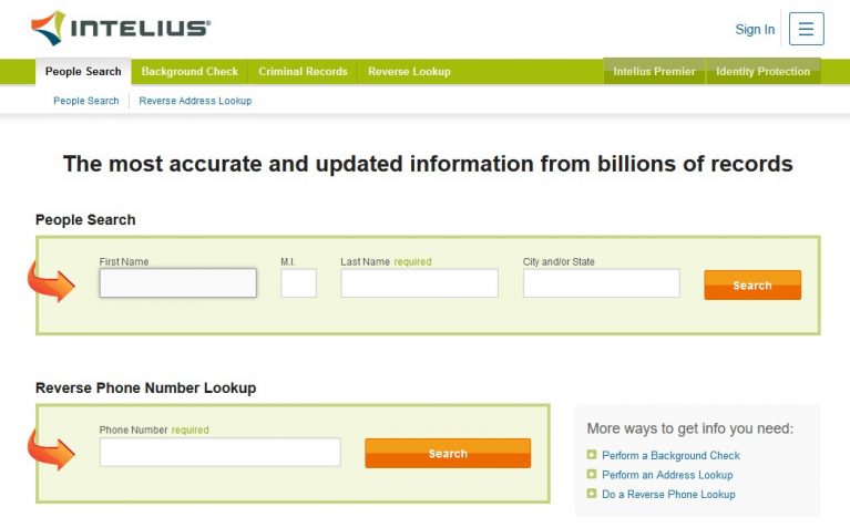 7 Sites de recherche de personne comme Intelius